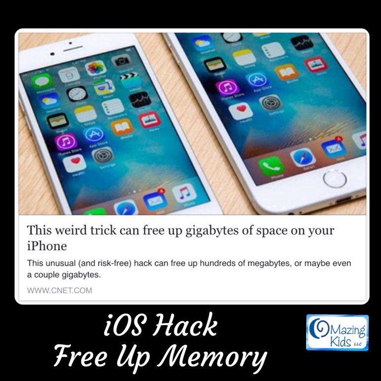 { iOS Hack } Free up memory on your iPhone or iPad | OMazing Kids AAC ...