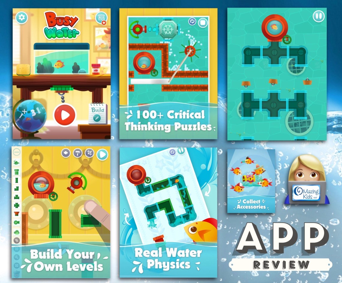 {App Review} Busy Water by EDOKI ACADEMY | OMazing Kids AAC Consulting