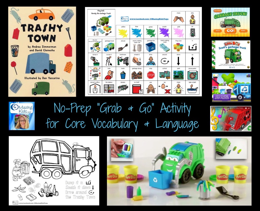 No-Prep “Grab & Go” Activity for Core Vocabulary & Language: Play-Doh ...