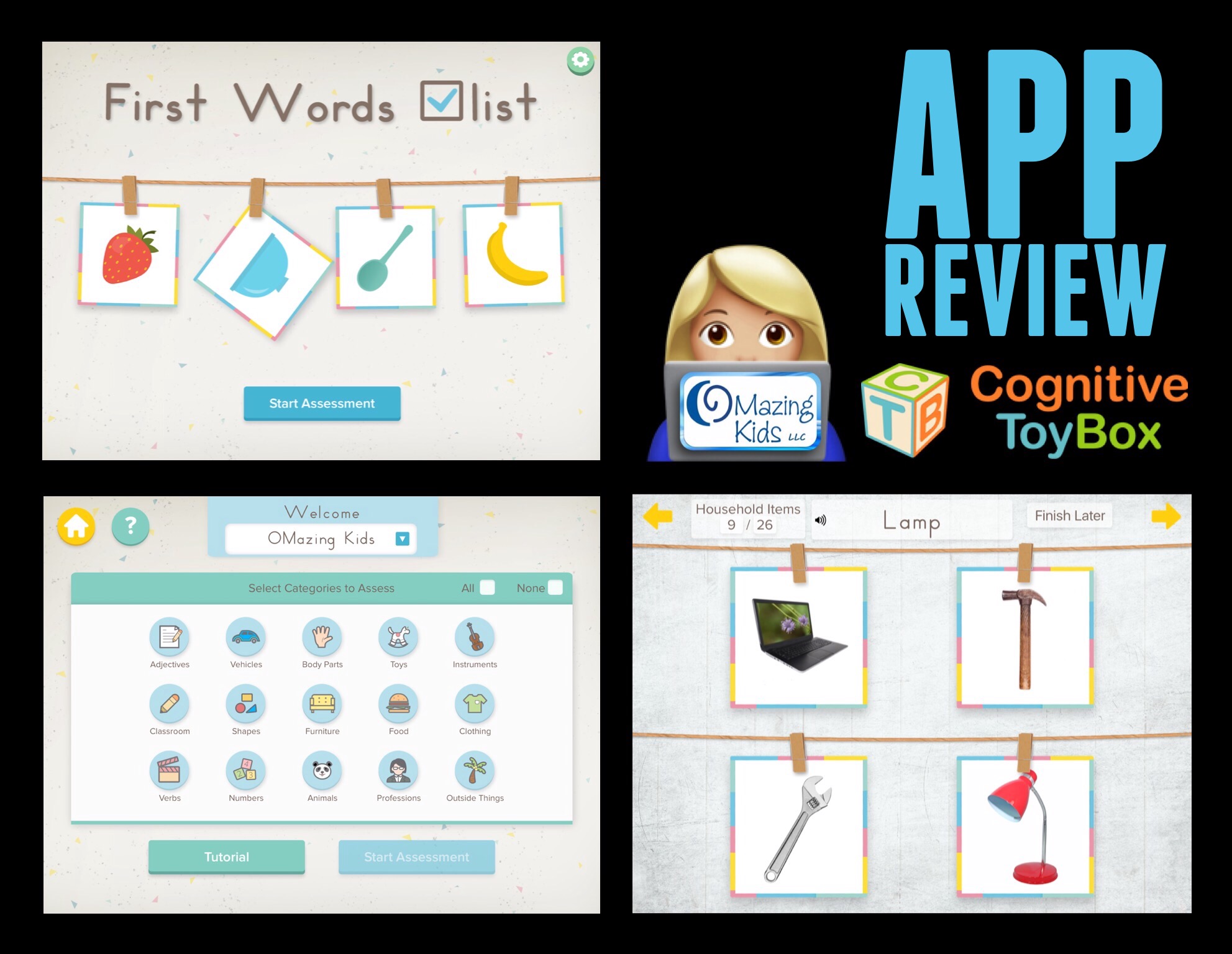 {App Review} First Words Checklist: Teacher Edition | OMazing Kids AAC ...