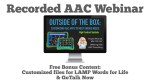 New Recorded Webinar: Outside of the Box – Customizing AAC Apps to Meet ...