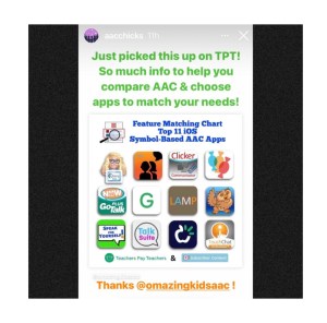 AAC Feature Matching Resources (comparing features in AAC apps ...