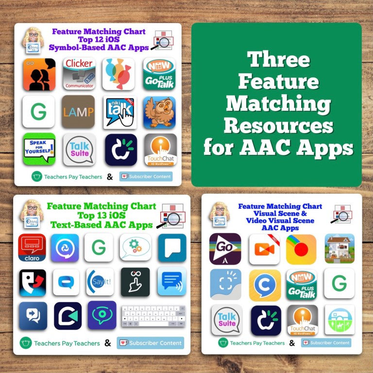Three Feature Matching Resources for AAC Apps (comparing features in ...