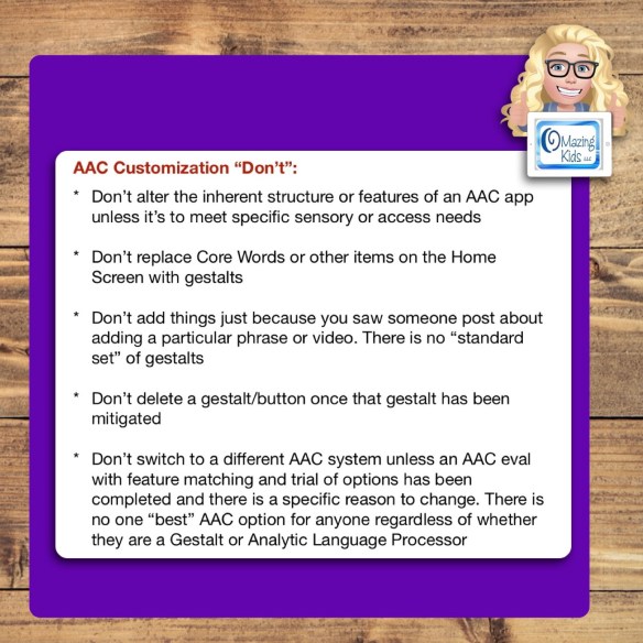 Why AAC Customization Matters for Gestalt Language Processors / Gestalt ...