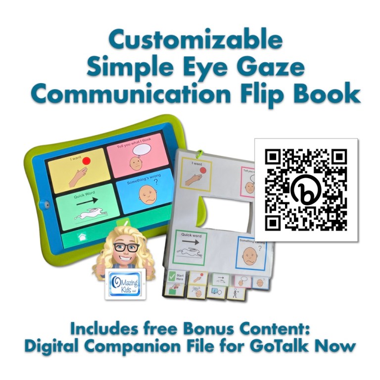 New Resource: Simple Eye Gaze Communication Flip Book | OMazing Kids ...