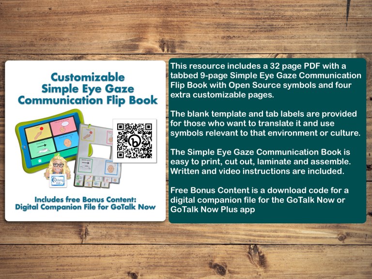 New Resource: Simple Eye Gaze Communication Flip Book | OMazing Kids ...