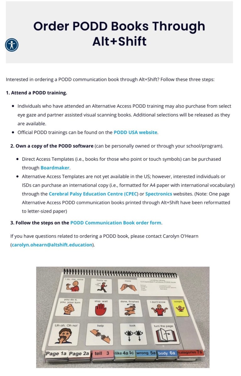 I have something to say…… about PODD (updated with additional resources ...