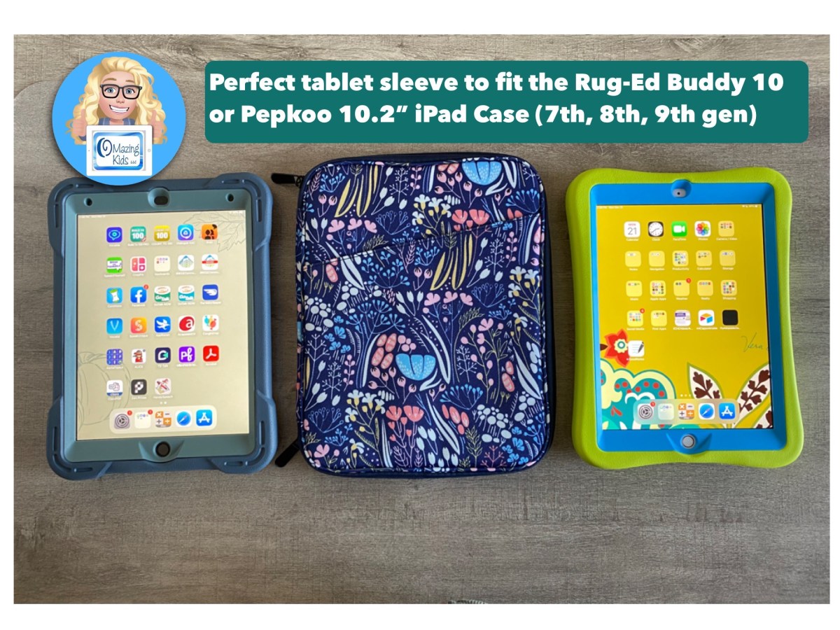 Perfect tablet sleeve to fit the Rug-Ed Buddy 10 or Pepkoo 10.2” iPad ...