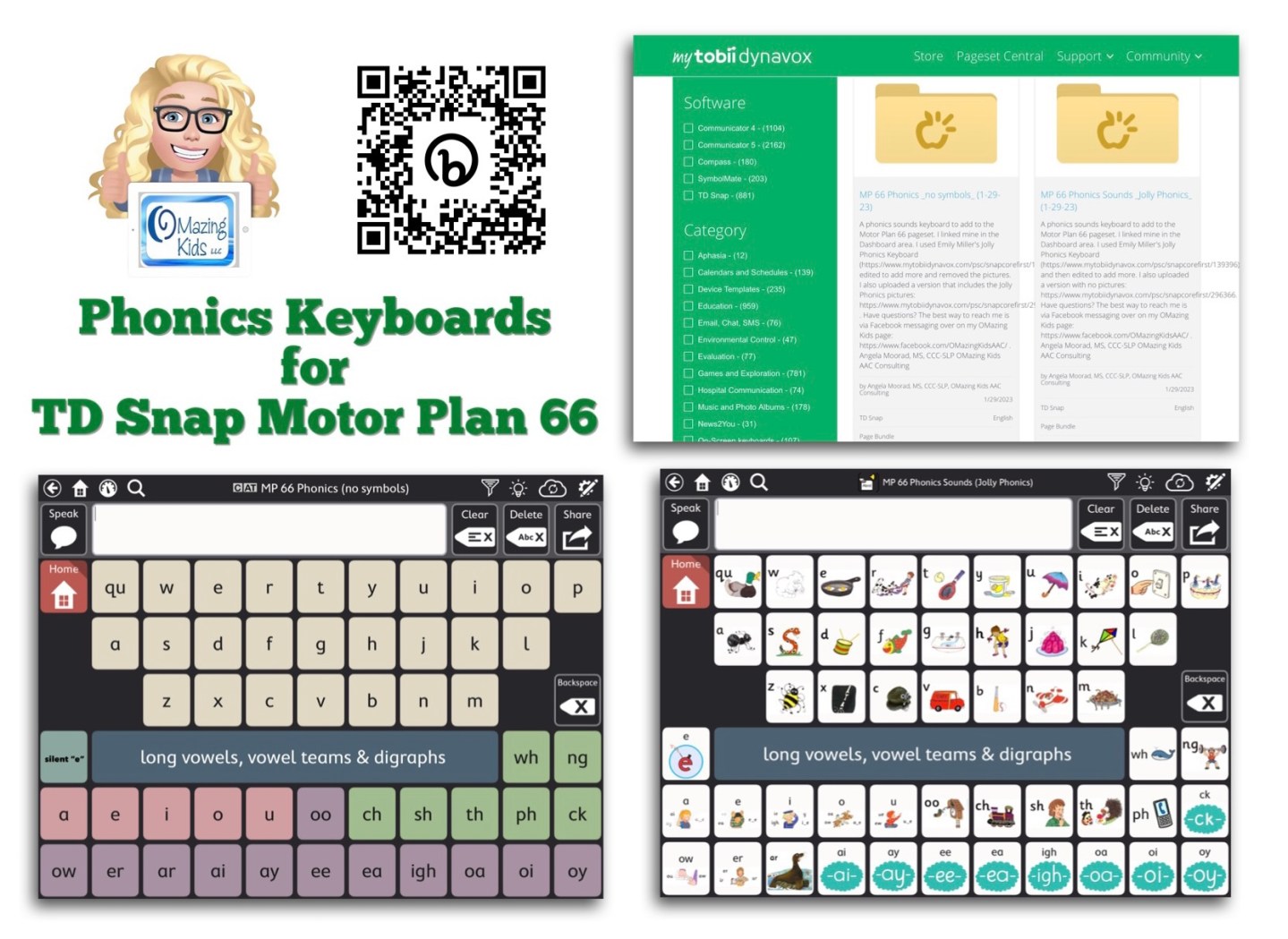 TD Snap: Phonics Keyboards for the Motor Plan 66, Motor Plan 40, and ...