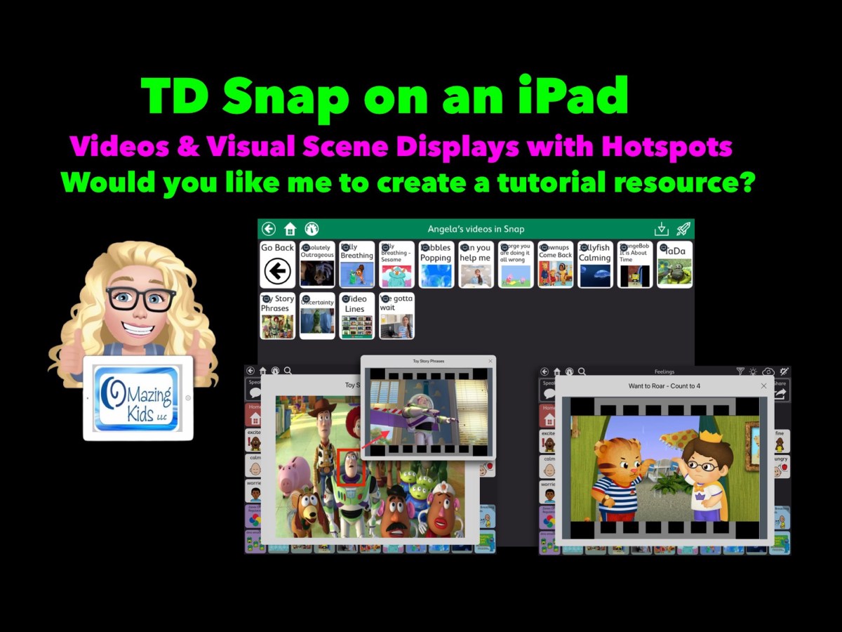 Adding video clips and VSDs with hotspots to TD Snap AAC on iPad ...