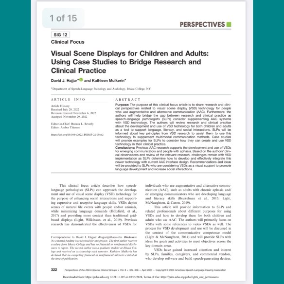visual scene displays | OMazing Kids AAC Consulting