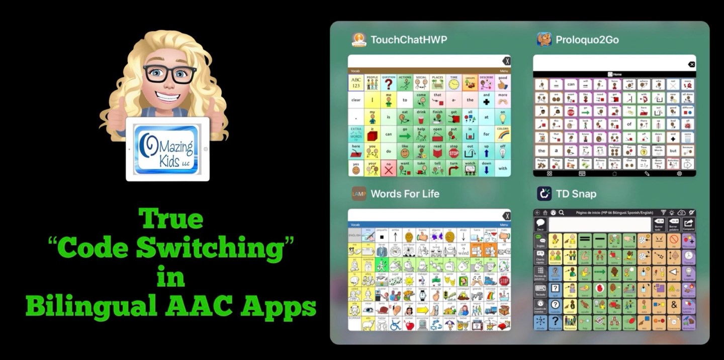True Code Switching in Bilingual AAC Apps – updated 2/11/26 | OMazing ...