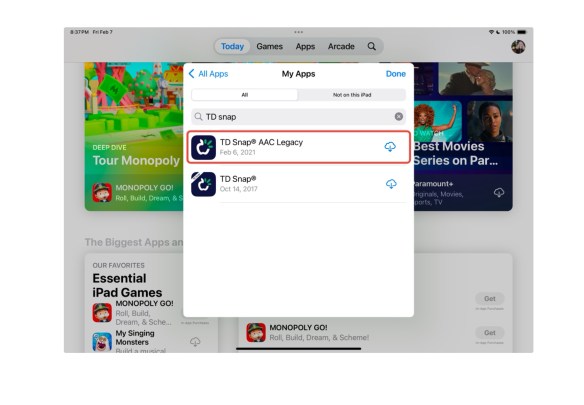 How to redownload the full paid version of TD Snap AAC (now known as TD ...