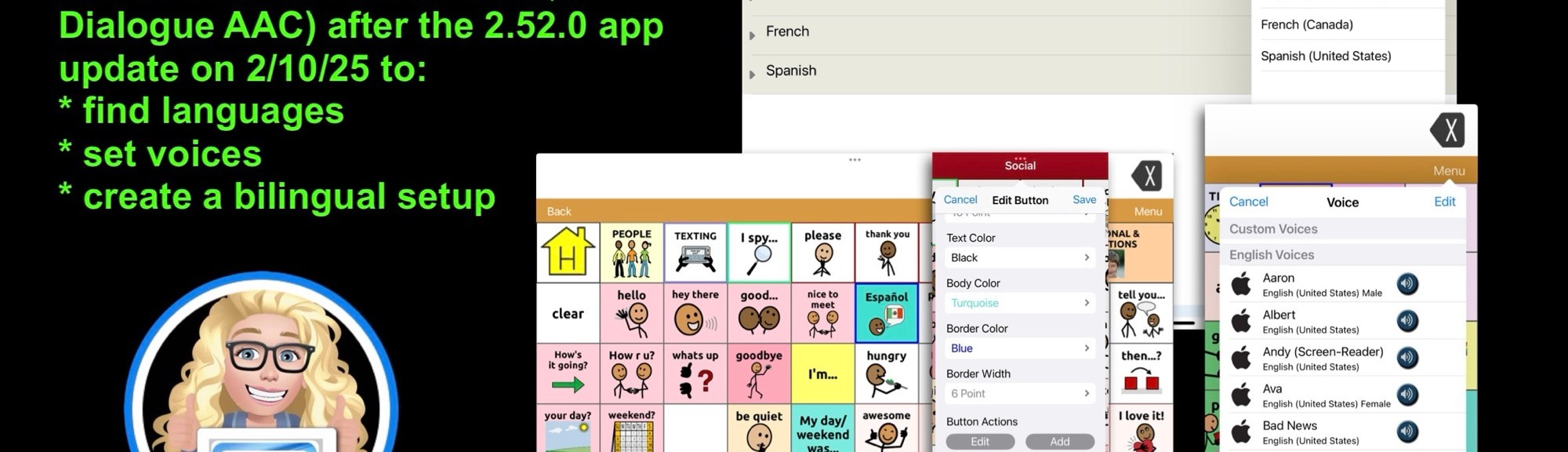 The NEW way to find languages, set voices & create a bilingual setup in ...