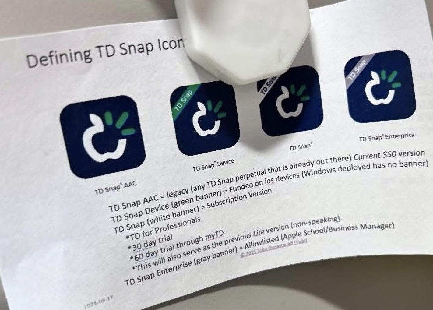 How to redownload the full paid version of TD Snap AAC (now known as TD ...