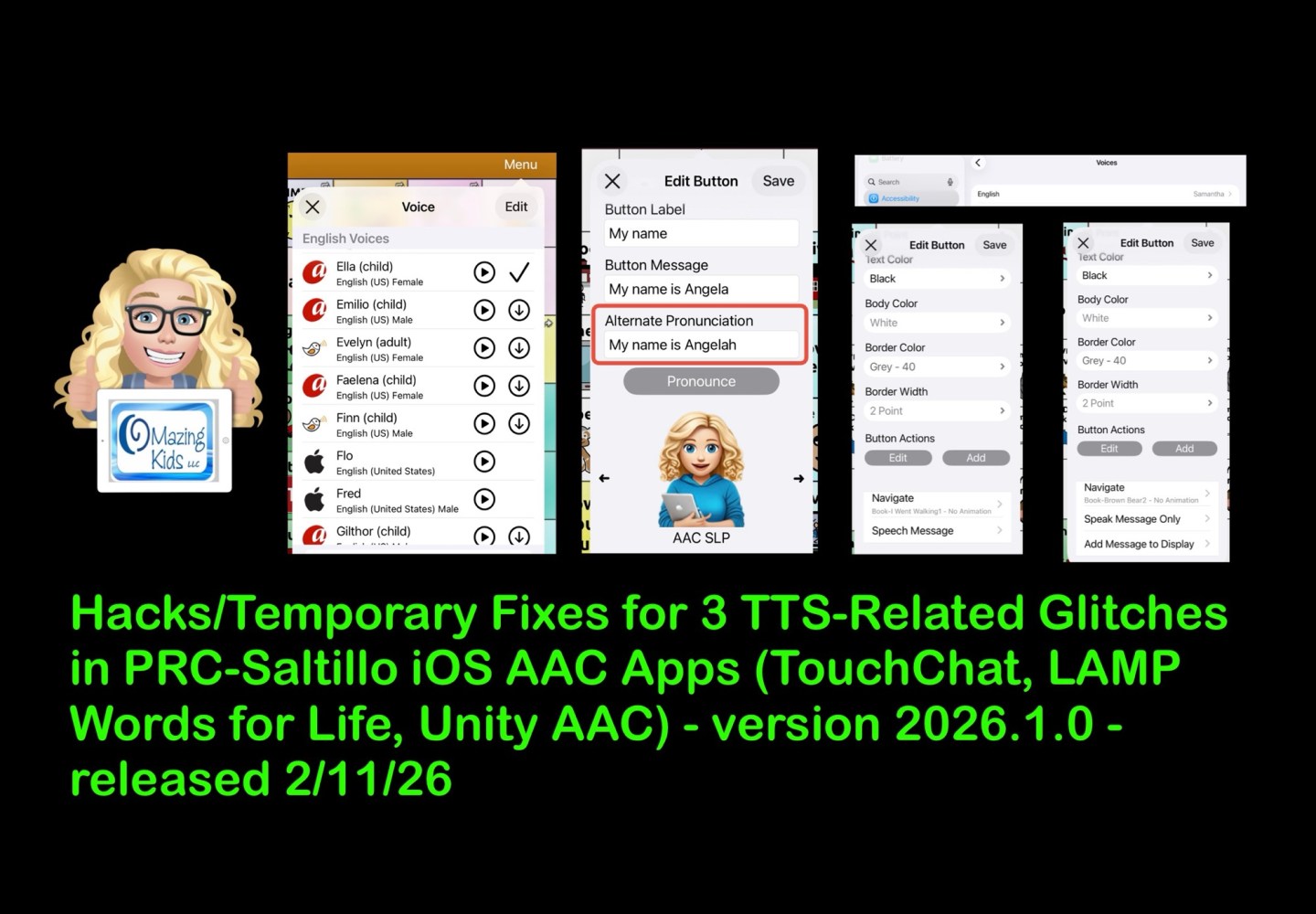 Hacks/Temporary Fixes for 3 Text to Speech-Related Glitches in PRC-Saltillo iOS AAC Apps ...